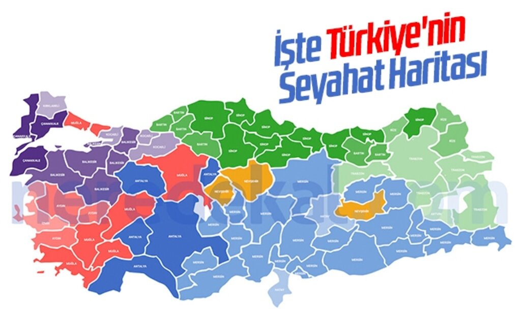 İşte Türkiye'nin Seyahat Haritası - EKONOMİ - Samsun Haber 1919 ...